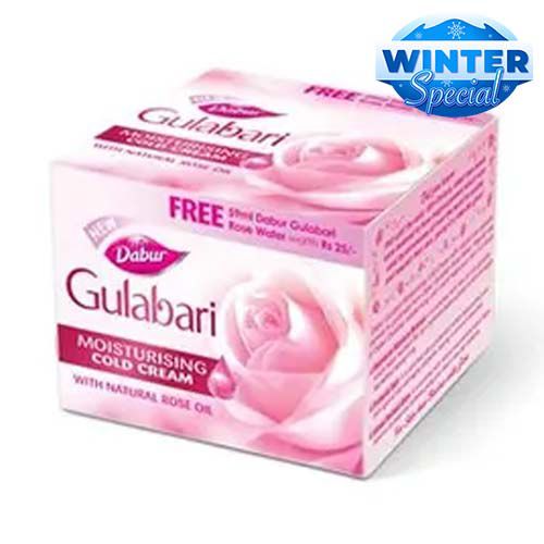 Buy Dabur Gulabari Moisturising Cold Cream Skin Moisturiser Free Rose ...