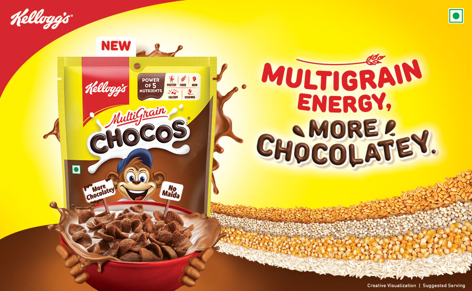 Buy Kellogg's Chocos, 250 g + Chocos Fills - Double Chocolaty, 160 g ...