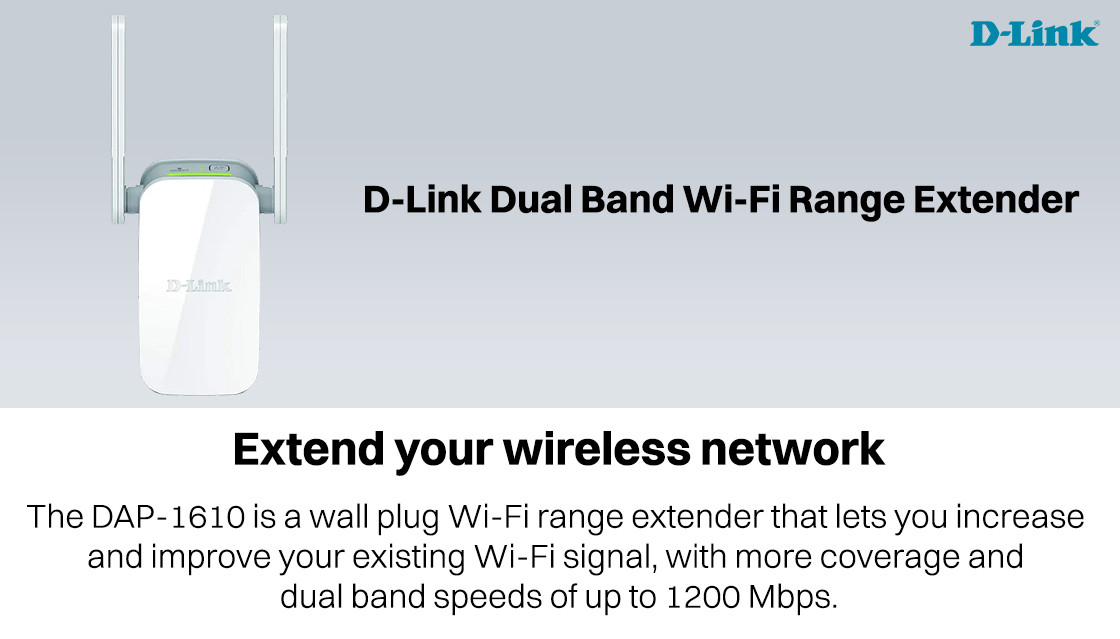 Buy D-Link Dual Band Wi-Fi Range Extender (Full Backwards Compatibility ...