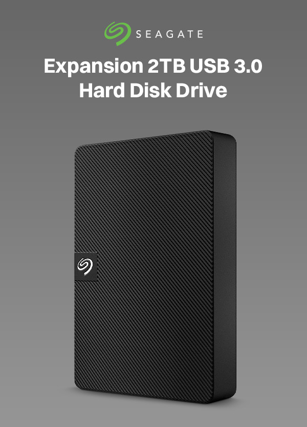 Buy Seagate Expansion 2TB USB 3.0 Hard Disk Drive (Portable Design ...