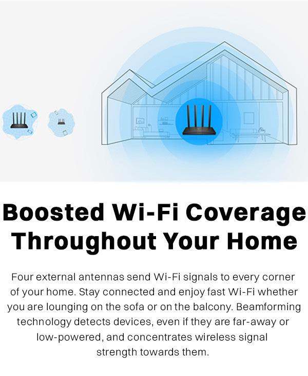 Buy Tp-Link Archer C6 AC 1200 Dual Band 867 Mbps Mesh Wi-Fi Router (4 ...