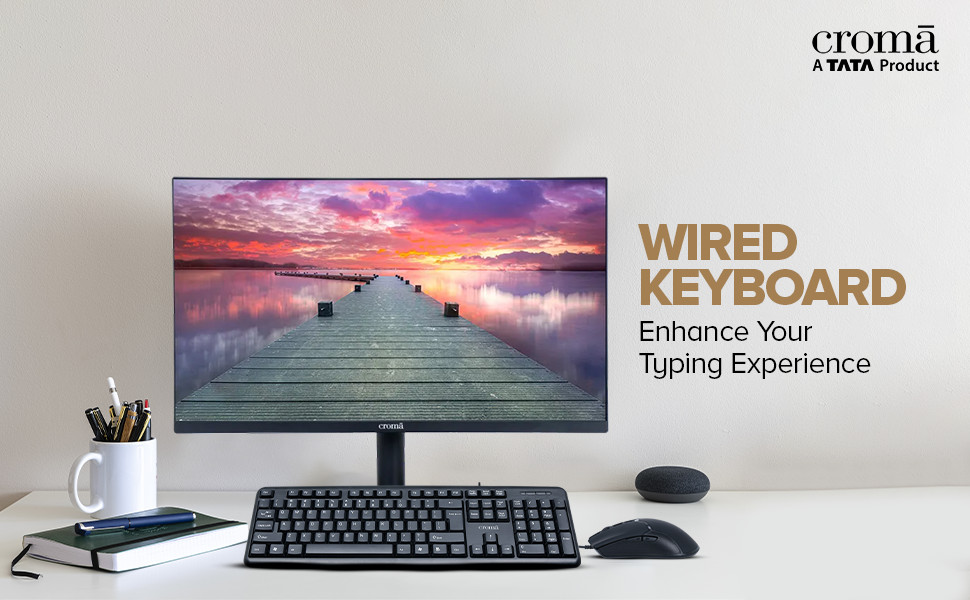 Buy Croma Wired Keyboard (Robust Design, Black) Online at Best Price of ...