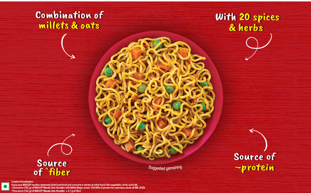 Buy Maggi Nutri-licious Masala Oats Instant Noodles - With Millet Magic ...