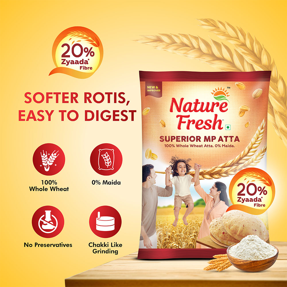 Buy Nature Fresh Atta Chakki Fresh 5 Kg Bag Online At Best Price of Rs ...