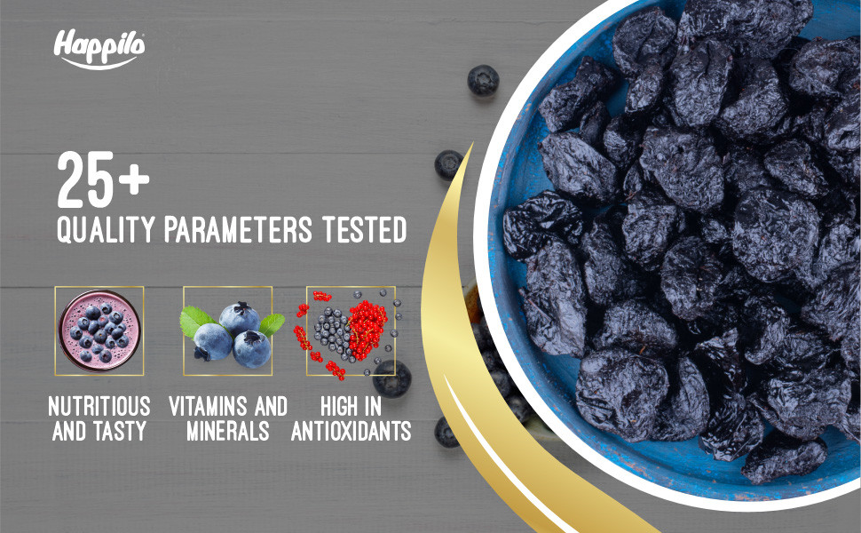 Buy Happilo Blueberries Dried Premium Californian 150 Gm Online At Best ...