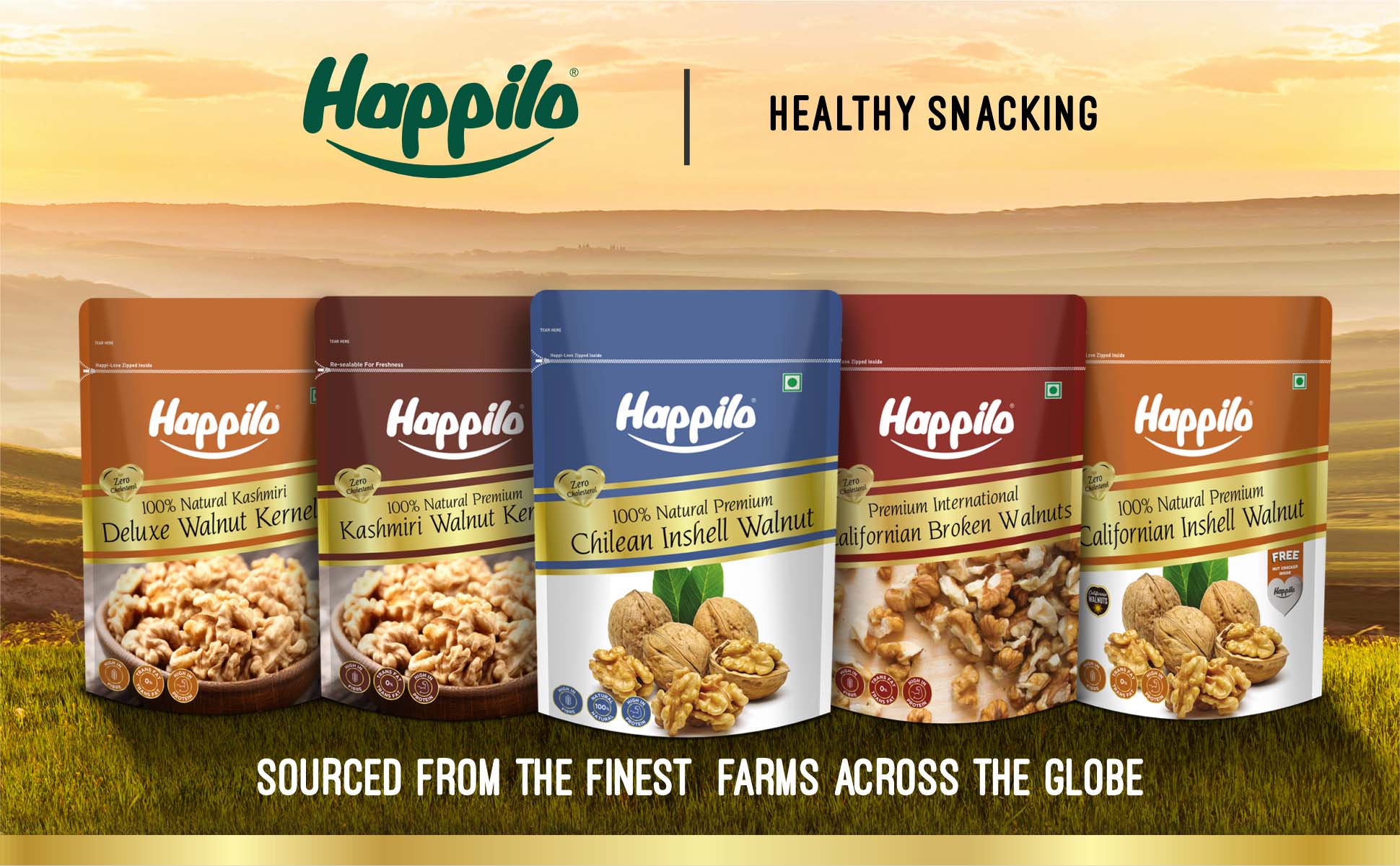 Buy Happilo Walnuts Inshell 100 Natural Premium Californian 200 Gm ...