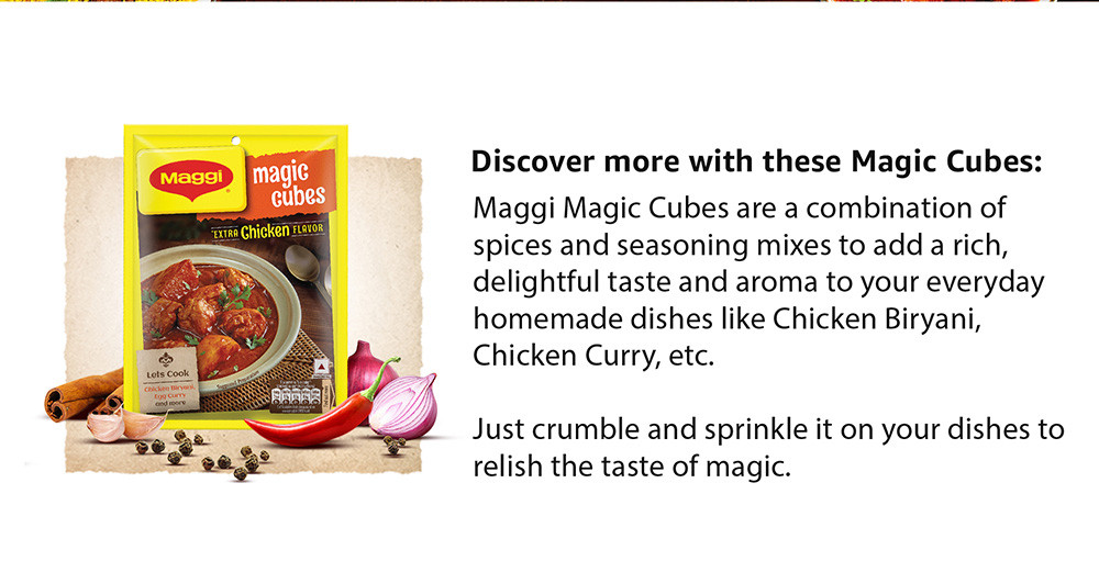 Buy Maggi Magic Cubes Masala - Extra Chicken Flavour Online at Best ...