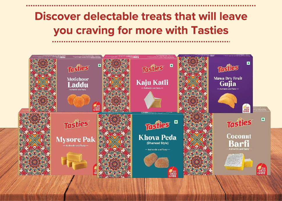 Buy Tasties Doodh Peda Mithai / Sweet - Made With Desi Ghee Online at ...