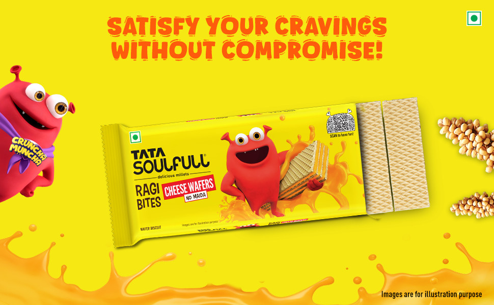 Buy Tata Soulfull Ragi Bites Cheese Wafers Online at Best Price of Rs ...