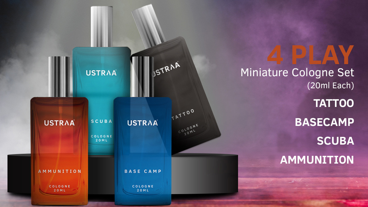 Buy Ustraa 4 Play Premium Cologne Set - Perfume For Men Online at Best ...