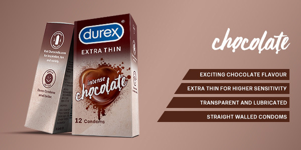 Buy Durex Extra Thin Condoms - Intense Chocolate Flavoured Online at ...