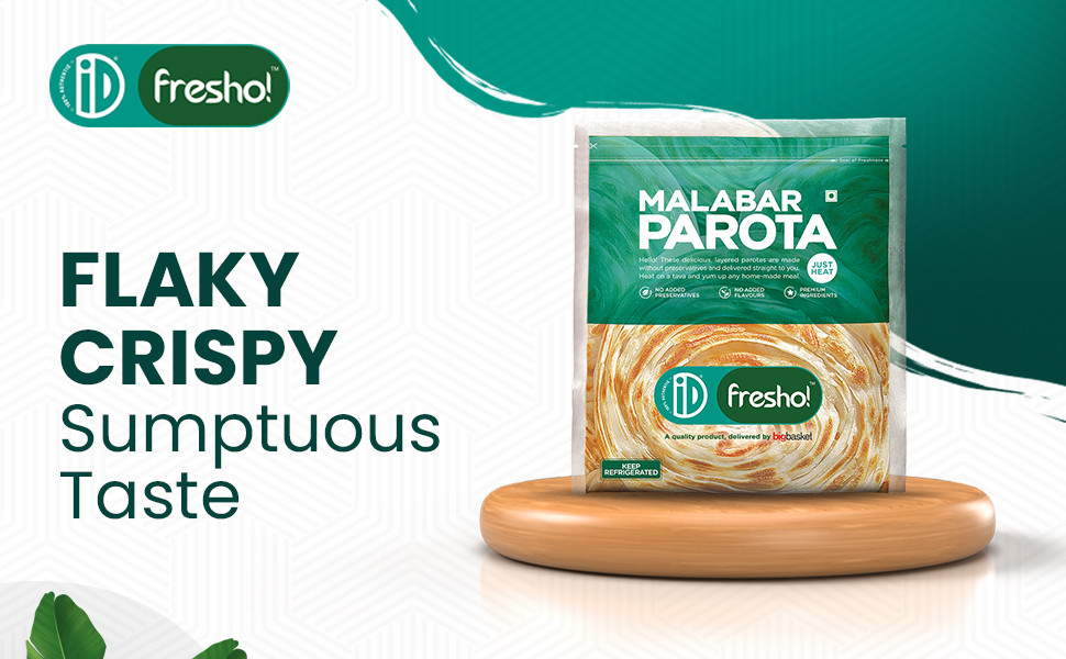 Buy Id Just Heat Malabar Parota 400g Pouch Online at the Best Price of ...