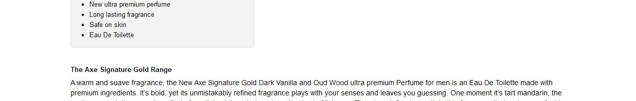 Buy Axe Signature Gold Dark Vanilla & Oud Wood Perfume Online at Best ...