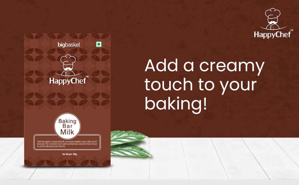 Buy Happy Chef Milk Baking Bar 200 Gm Online At Best Price of Rs 261 ...