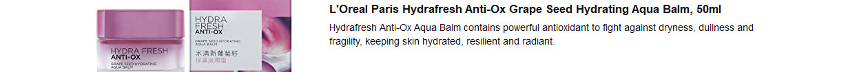 Buy L'Oreal Paris Hydrafresh Anti-Ox Grape Seed Hydrating Aqua Balm Online at Best Price of Rs ...