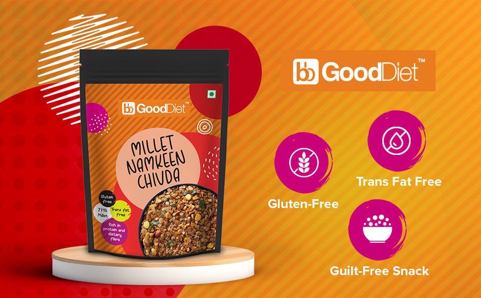 Buy GoodDiet Millet Namkeen Chivda Online at Best Price of Rs 69 ...
