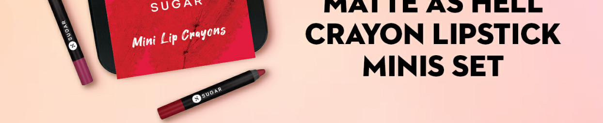 Buy Sugar Cosmetics Matte As Hell Crayon Lipstick Mini Sets - Highly ...