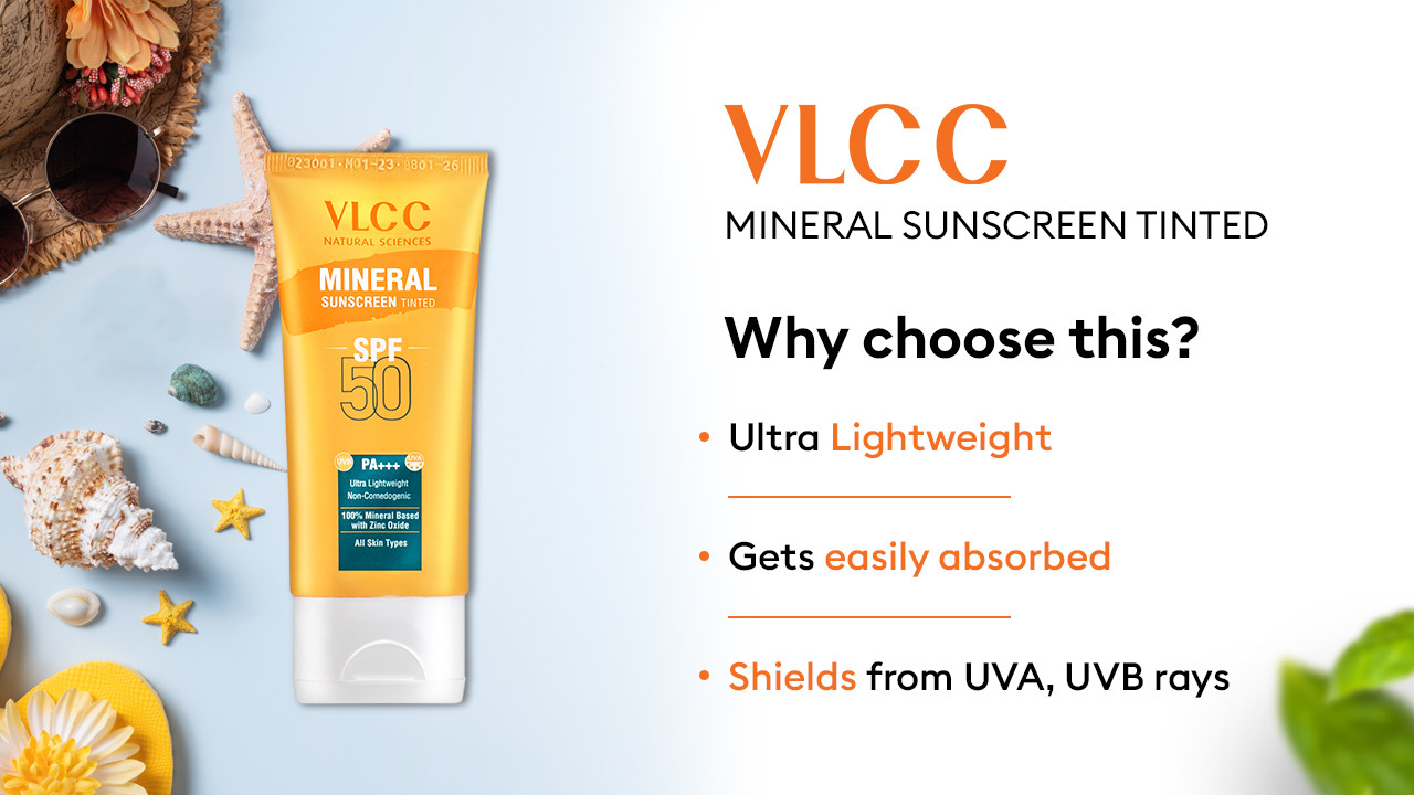 Buy VLCC Mineral Sunscreen Tinted SPF 50 PA+++Ultra Lightweight Non ...