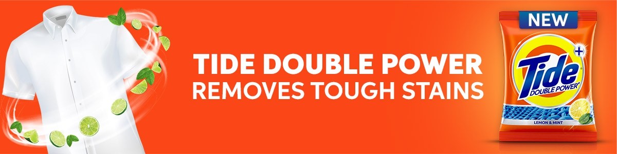 Buy Tide Double Power Plus Lemon & Mint Detergent Washing Powder Online ...