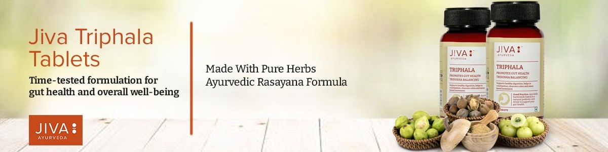 Buy Jiva Ayurveda Triphala Tablet - Improves Gut Health, Bowel Movement ...