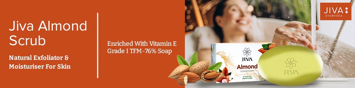 Buy Jiva Ayurveda Almond Scrub Soap Online at Best Price of Rs 35 ...