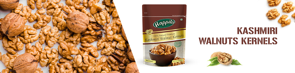 Buy Happilo Walnuts Kernels Premium 100 Natural Kashmiri 200 Gm Online ...