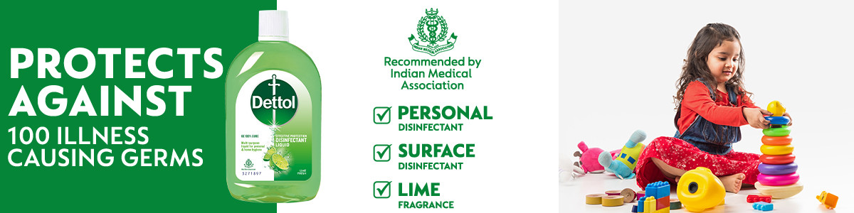 Buy Dettol Lime Fresh Disinfectant Liquid - Multipurpose Online at Best ...