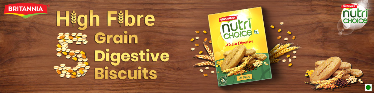 Buy Britannia Nutri Choice - 5 Grain Biscuits 2x200 gm (Multipack ...