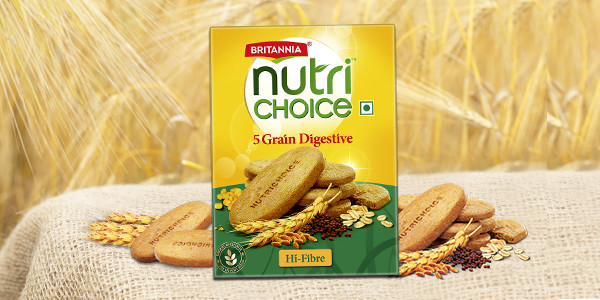 Buy Britannia Nutri Choice - 5 Grain Biscuits 2x200 gm (Multipack ...