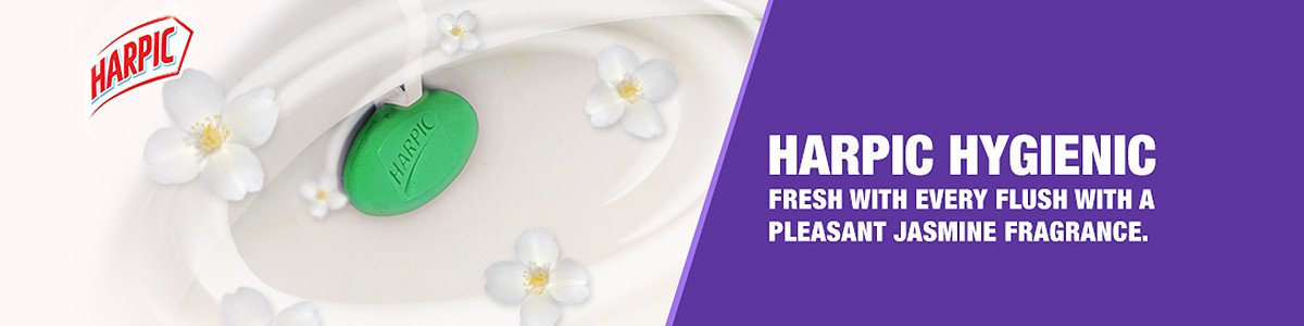 Buy Harpic Hygienic Toilet Rim Block Jasmine 26 Gm Online At Best Price ...