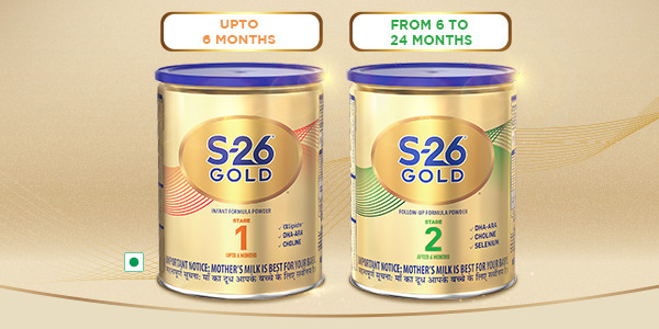 Buy S-26 Gold Infant Formula Powder - Stage 1, Up to 6 Months, DHA, ARA ...