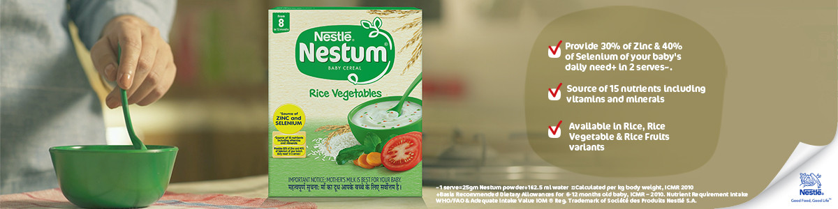 Buy Nestle Nestum Baby Cereal - Rice Vegetables,From 8 to 12 Months ...