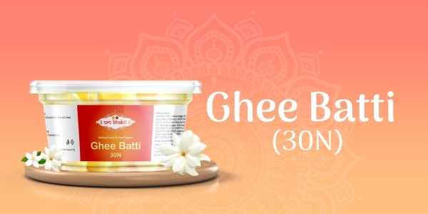 Buy Om Bhakti Ghee Batti Ready To Light Diya Small 1 Pc Online At Best ...