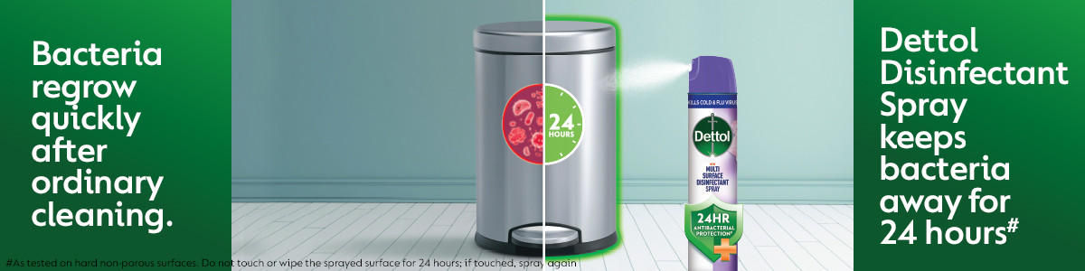 Buy Dettol Multi-Surface Disinfectant Spray - Orchard Bloom, 24 Hours ...