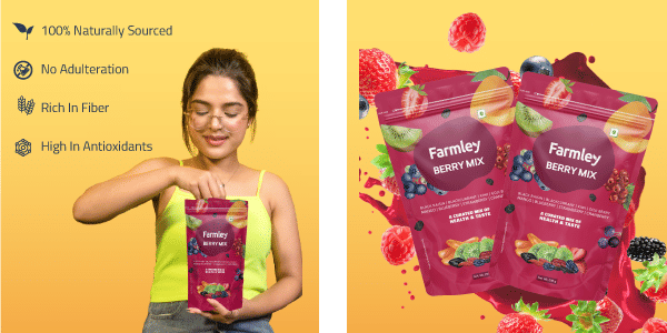 Buy Farmley Berry Mix Online at Best Price of Rs 286.18 - bigbasket