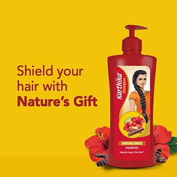 Buy Karthika Hair Fall Shield Shampoo - Enriched With Shikakai ...