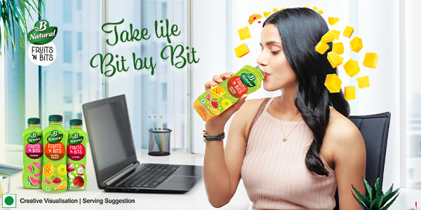 Buy B Natural Fruits N Bits Mixed Fruit Juice - Infused With Real Fruit ...