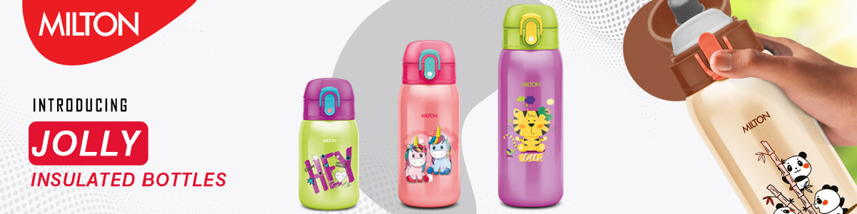 Buy Milton Jolly 475 Stainless Steel Insulated Water Bottle - Ivory ...