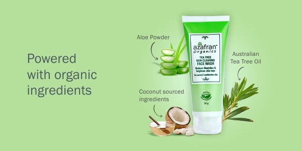 Buy Azafran Skin Clearing Face Wash - Tea Tree, For Normal/Combination ...