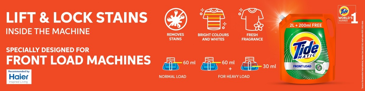 Buy Tide Matic Liquid Detergent Front Load - Stain Removal In Washing ...