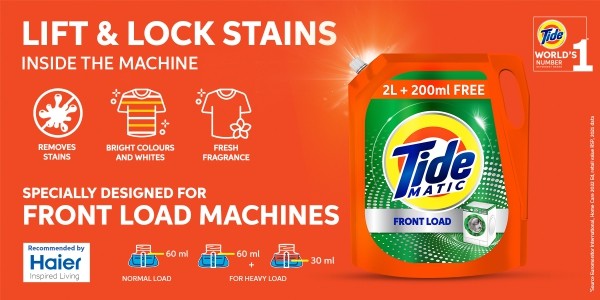 Buy Tide Matic Liquid Detergent Front Load - Stain Removal In Washing ...