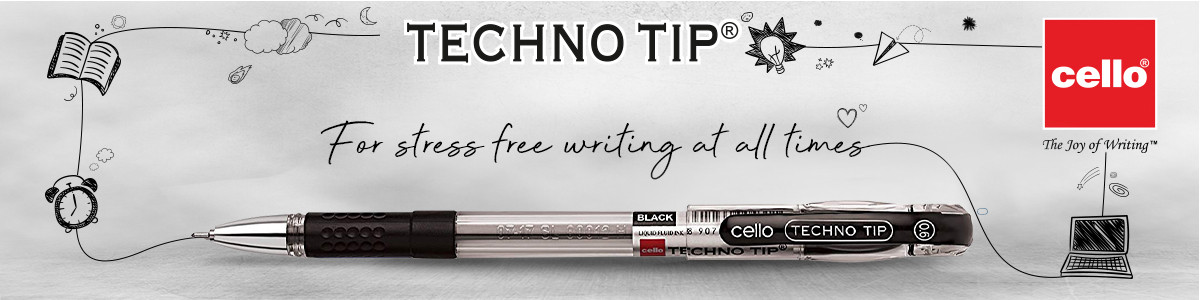 Buy Cello Techno Tip Ballpoint Pens Black 10 Pcs Online At Best Price ...