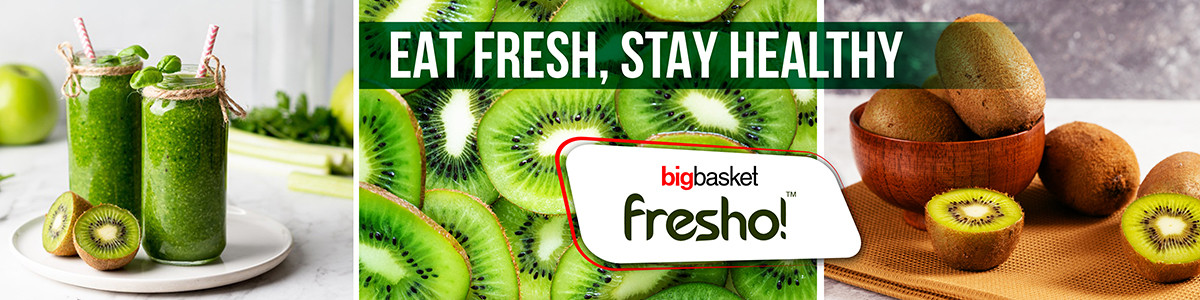 Buy Fresho Kiwi Green 3 Pcs Online At Best Price of Rs 119.46 - bigbasket