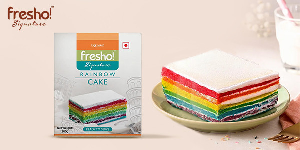 Buy Fresho Signature Rainbow Cake Online at Best Price of Rs 319 ...