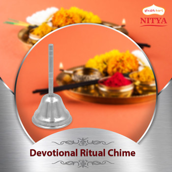 Buy Shubhkart Nitya Steel Gruha Ghanti - Medium, Puja Essential, Durable Online at Best Price of ...