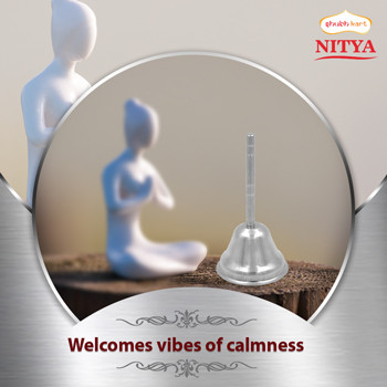 Buy Shubhkart Nitya Steel Gruha Ghanti - Medium, Puja Essential, Durable Online at Best Price of ...