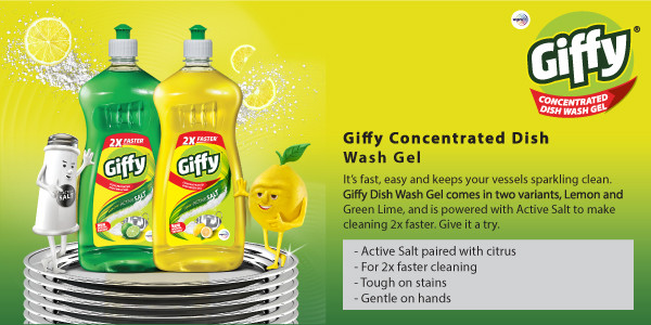 Buy Giffy Giffy Concentrated Dishwash Gel - Lemon & Active Salt Online ...