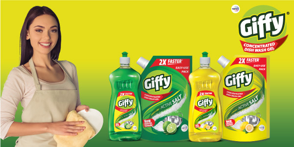 Buy Giffy Giffy Concentrated Dishwash Gel - Lemon & Active Salt Online ...