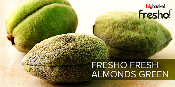 Buy fresho! Fresh Almonds Online at Best Price of Rs 244.66 - bigbasket
