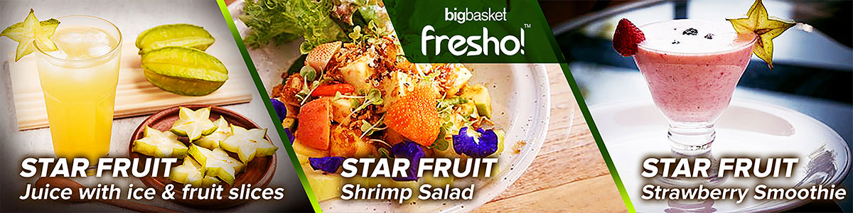 Buy Fresho Star Fruit 1 Kg Online at the Best Price of Rs 49.84 - bigbasket